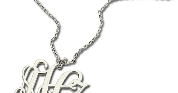 Personalised Taylor Swift Monogram Necklace Sterling Silver